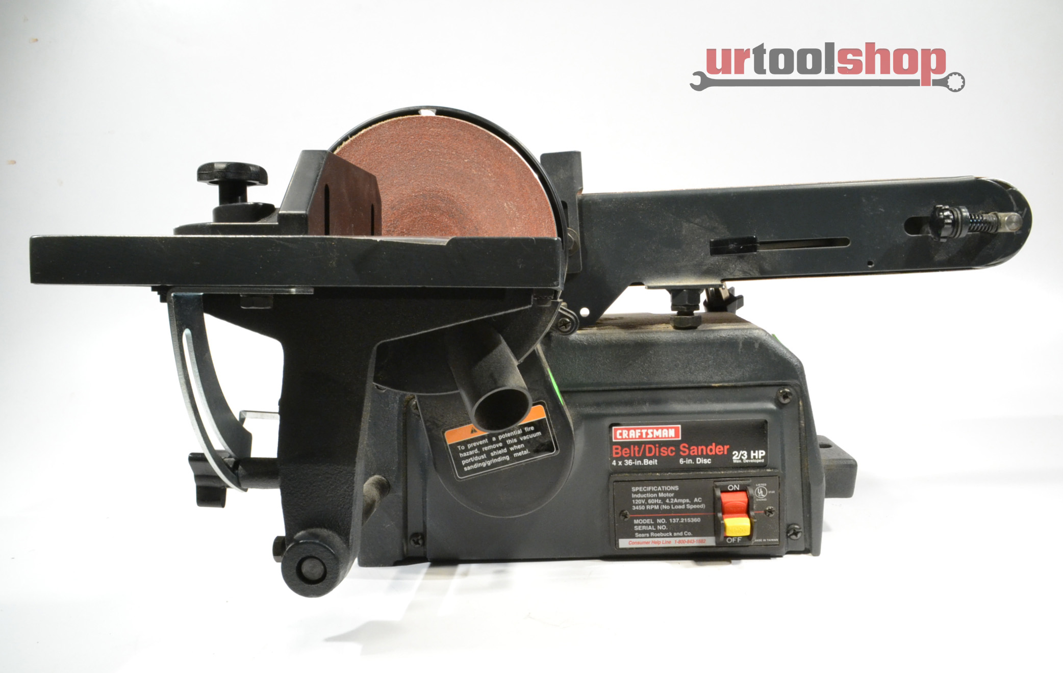 Craftsman 137 215360 4 x36 Belt Disc Sander 5705 4 EBay